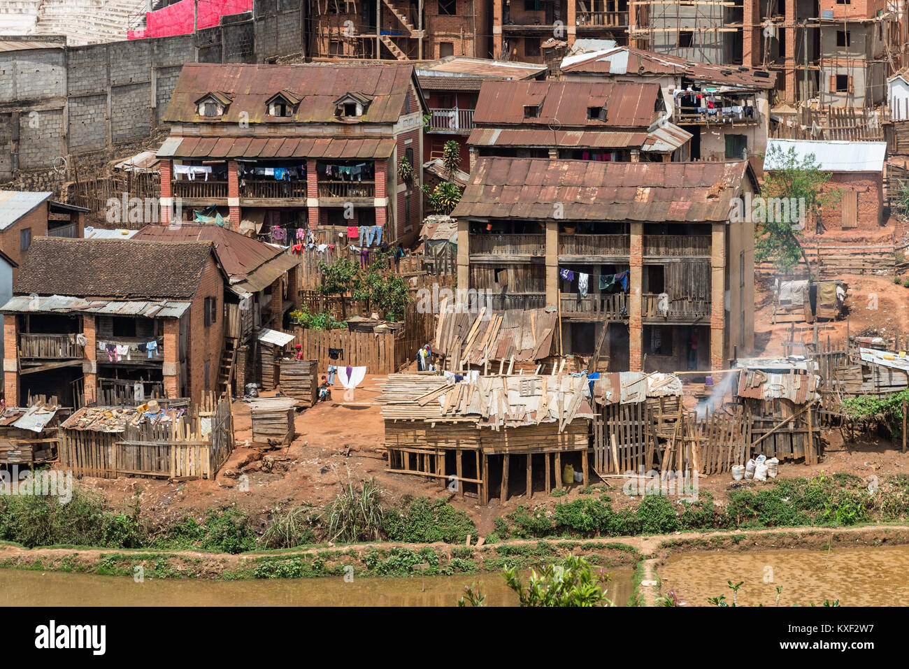 Poorly constructed houses for locals. Madagascar, Africa Stock Photo ... Poorly constructed houses for locals. Madagascar, Africa Stock Photo ...
