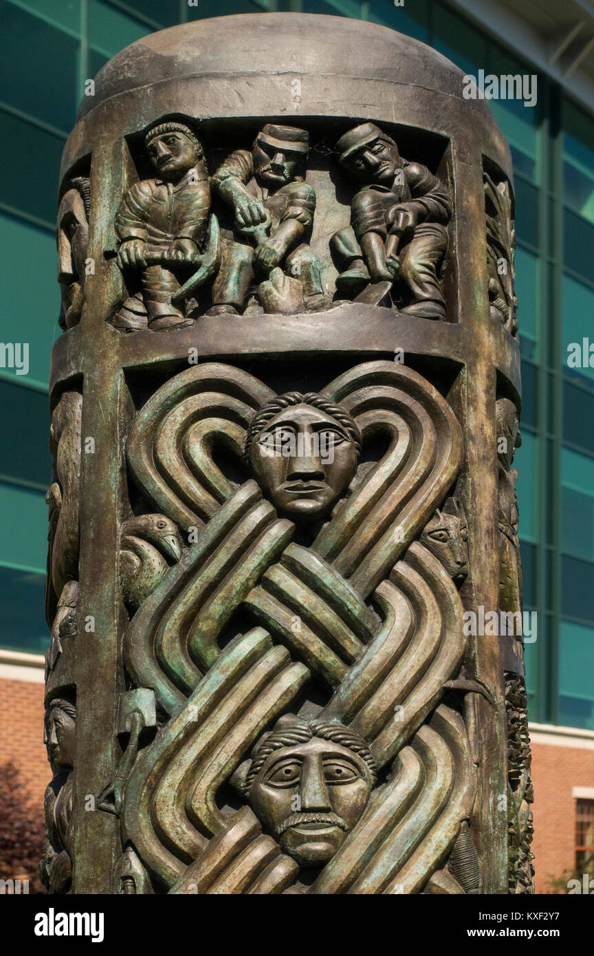 Stele for the Merrimack monument Lowell MA Stock Photo - Alamy