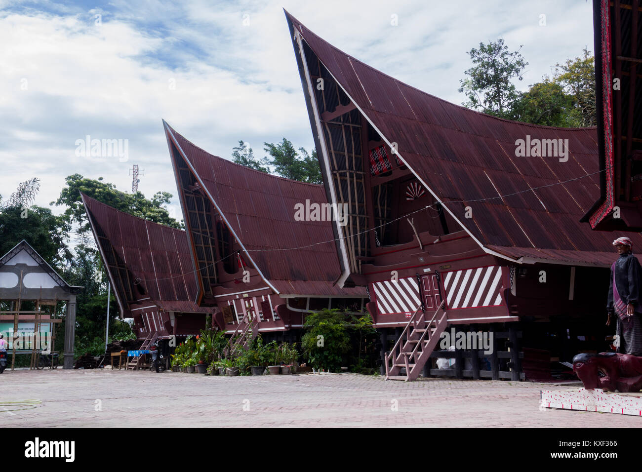 Ethnic traditional Batak House in Toba Lake of Sumatra Indonesia Stock ...