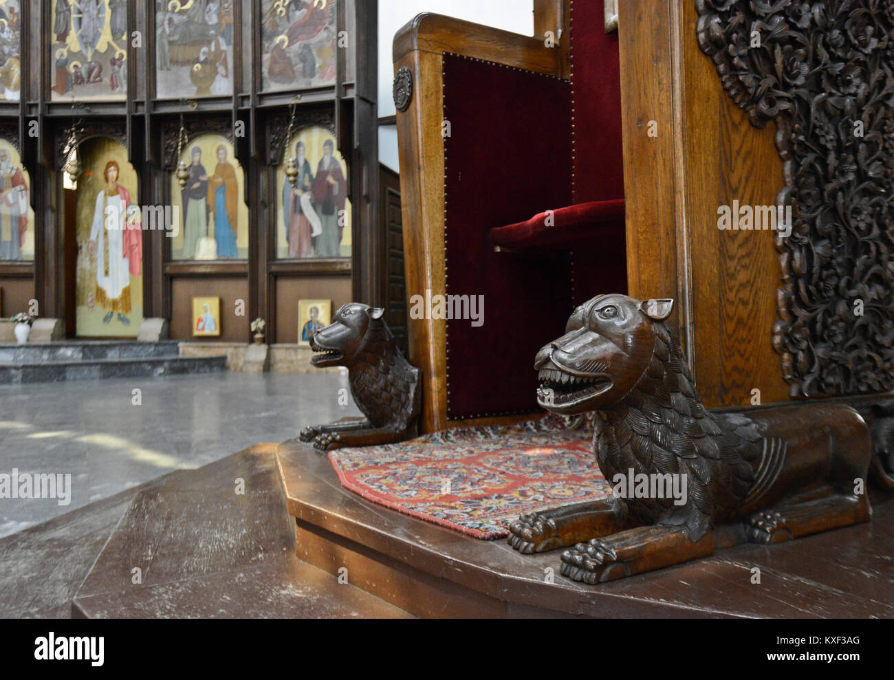 Macedonian church interior hi-res stock photography and images - Alamy