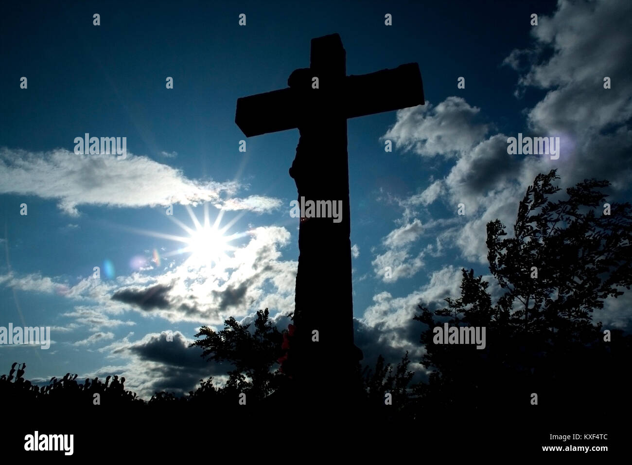 Christian symbol - Crucifix - Cross - Hope Stock Photo - Alamy