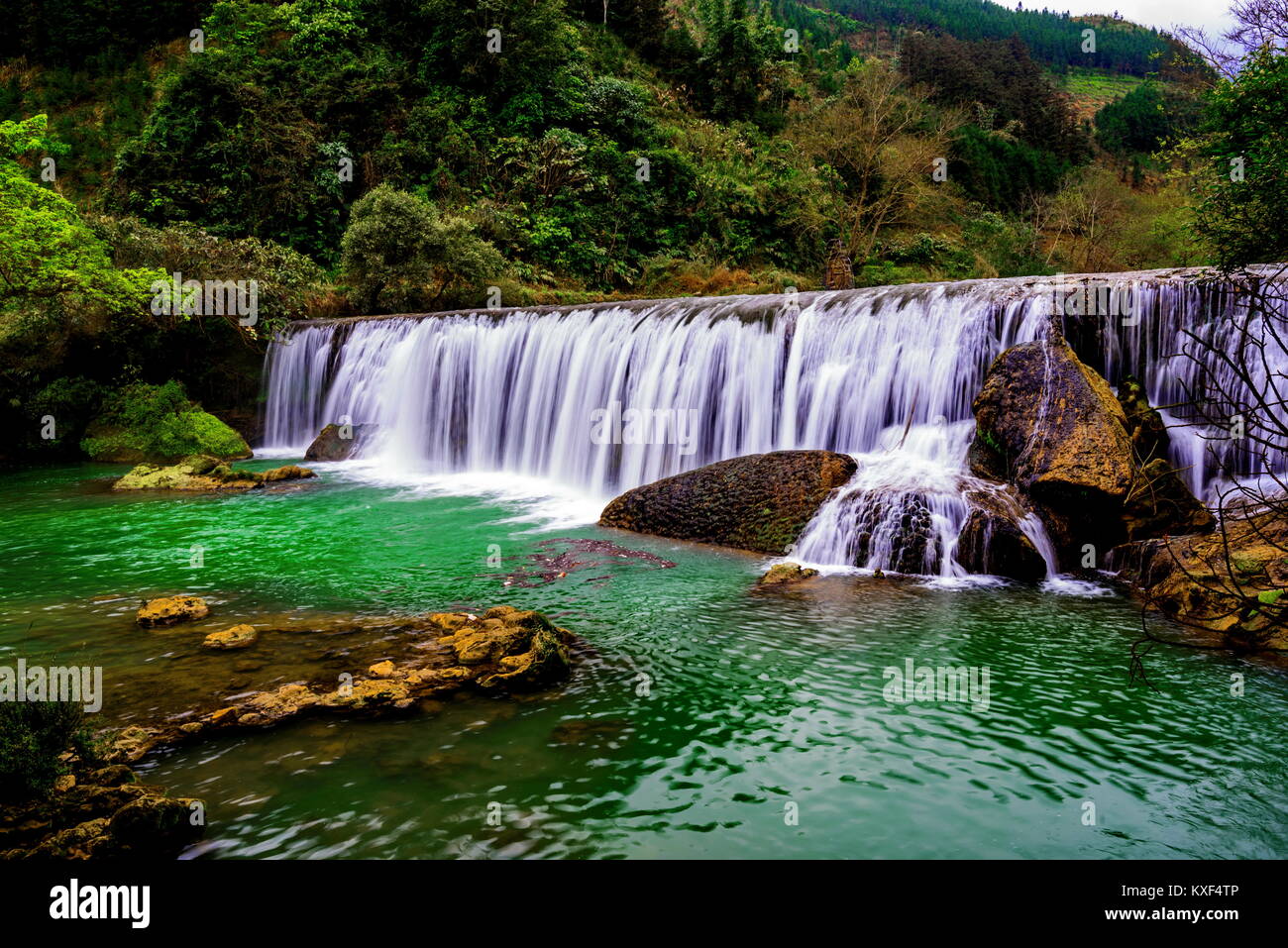 The Jiulong (nine dragon )waterfall yunnan, china Stock Photo - Alamy