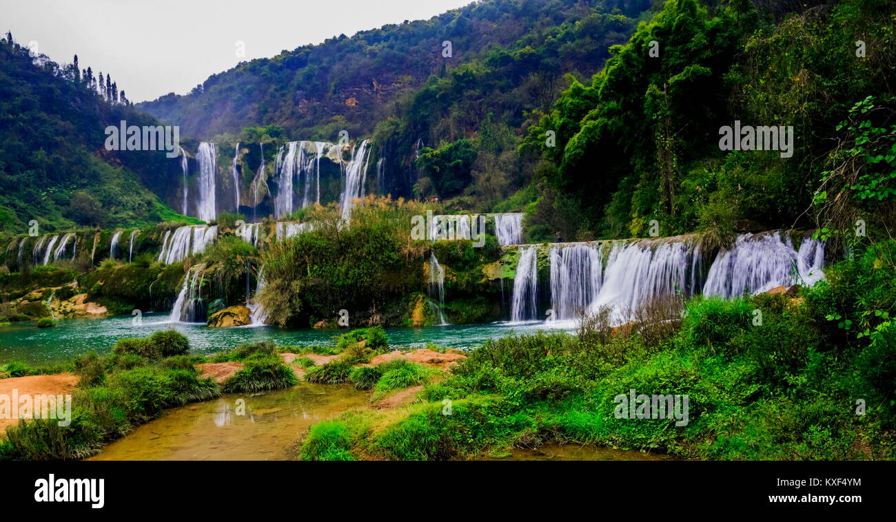 The Jiulong (nine dragon )waterfall yunnan, china Stock Photo - Alamy