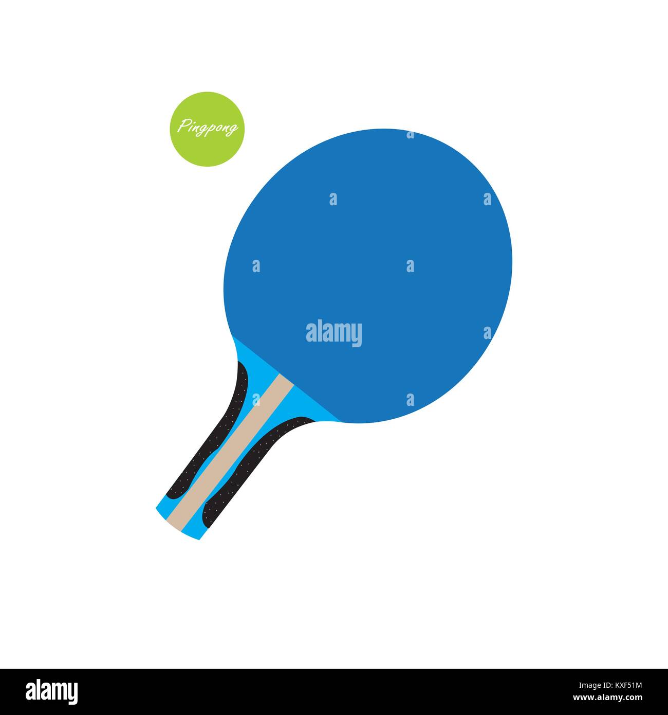 Ping Pong paddle and ball vector Stock Vector Image & Art - Alamy