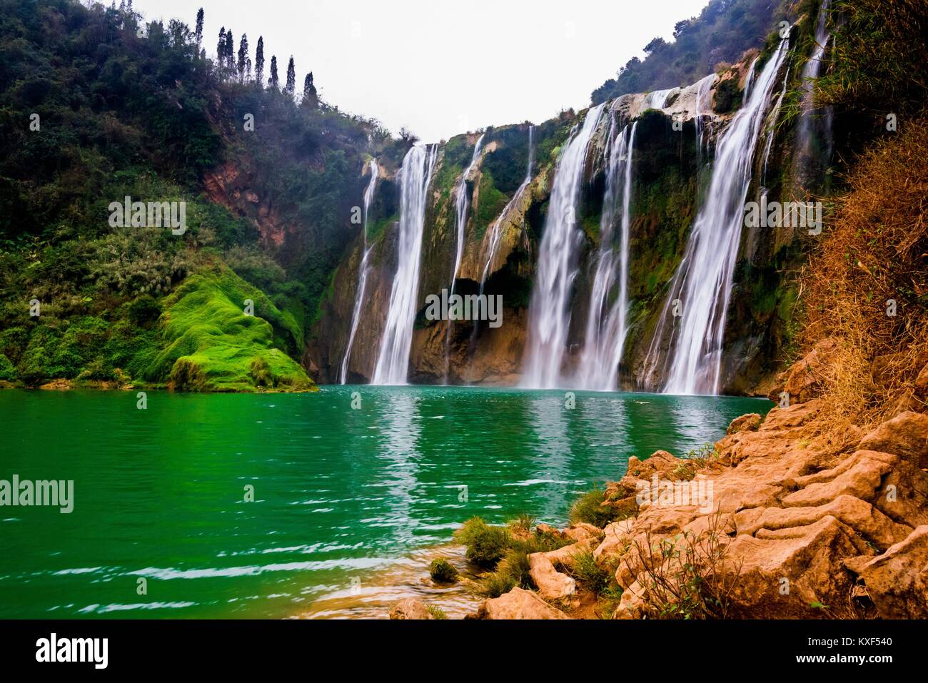 The Jiulong (nine dragon )waterfall yunnan, china Stock Photo - Alamy