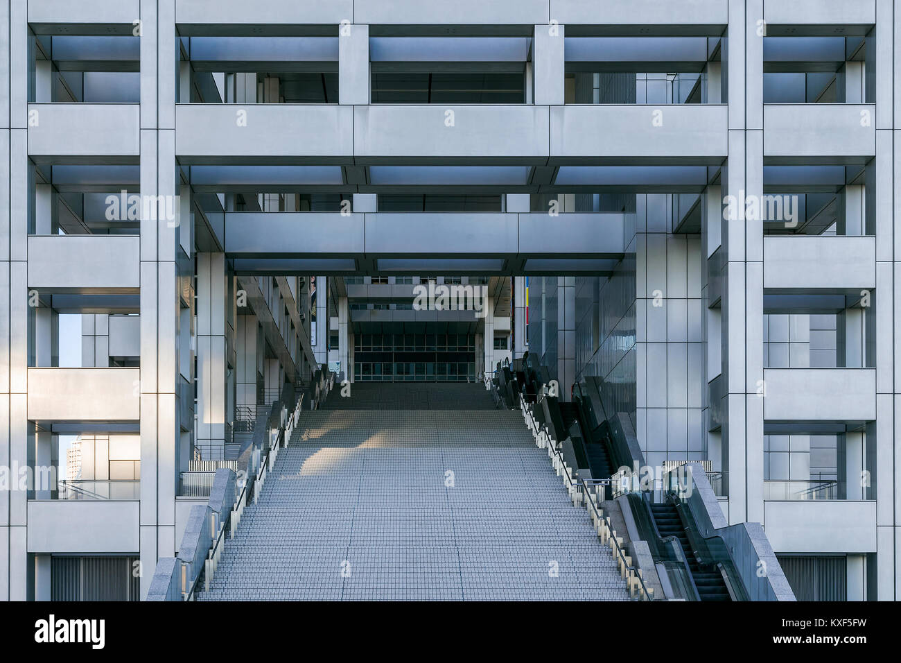 TOKYO, JAPAN - NOVEMBER 27 2015: Fuji T.V. headquarters, one of the ...