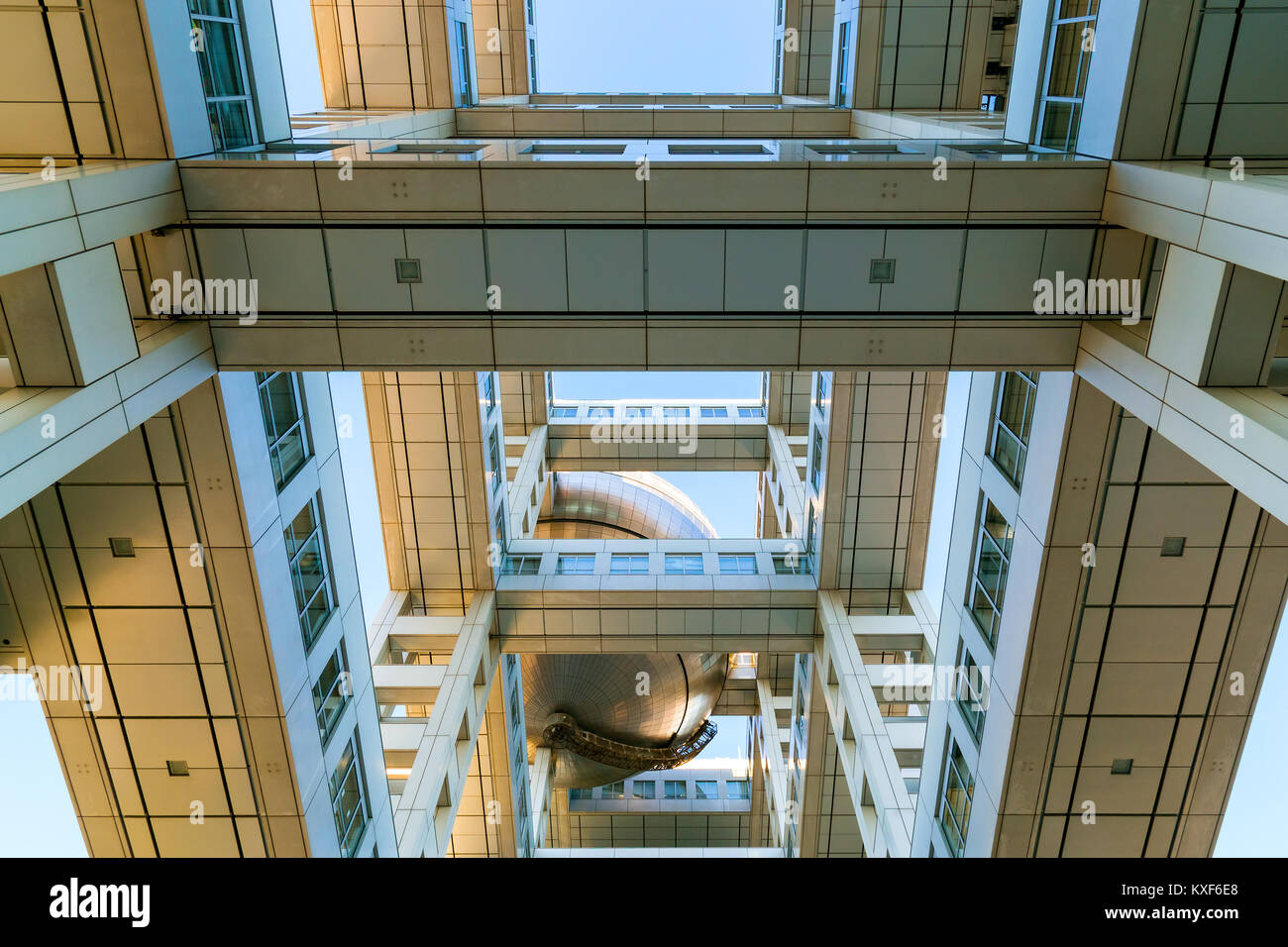 TOKYO, JAPAN - NOVEMBER 27 2015: Fuji T.V. headquarters, one of the ...