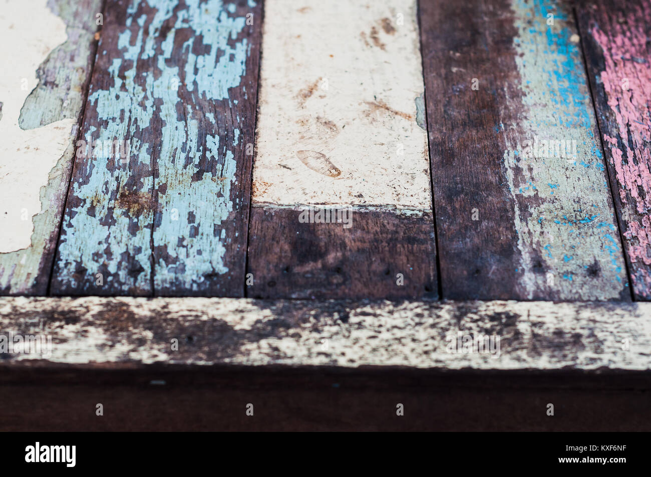 Old painted plank wood surface Stock Photo - Alamy