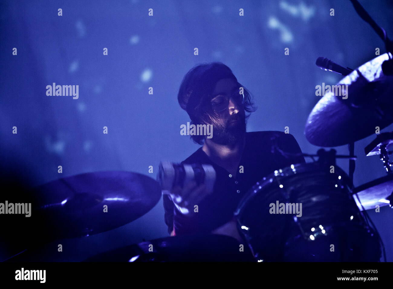 The American indie rock band The National performs a live concert at KB ...