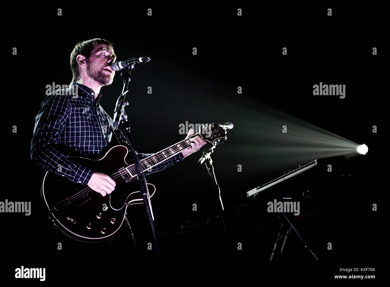 The American indie rock band The National performs a live concert at KB ...