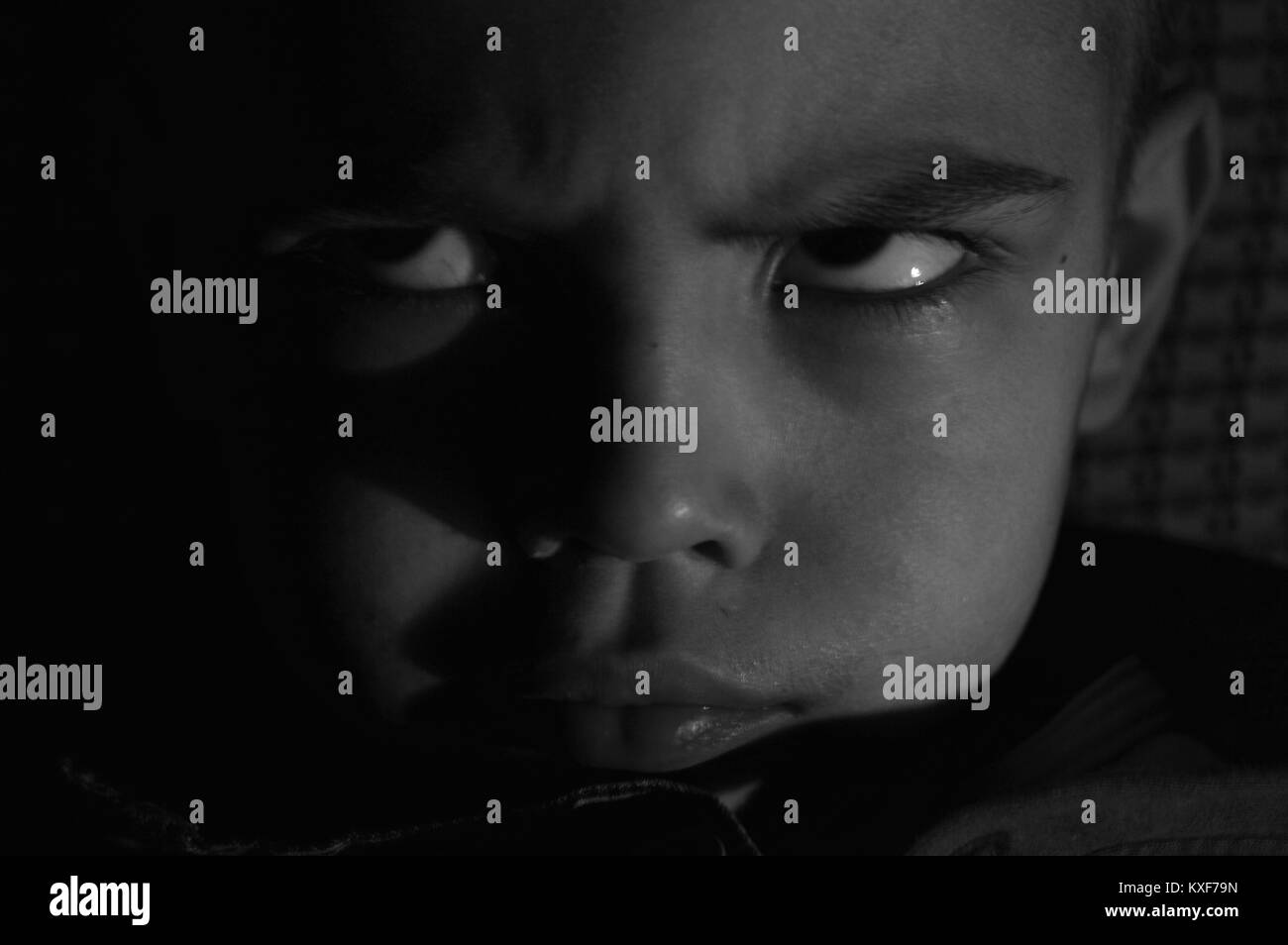 One boy Black and White Stock Photos & Images - Alamy