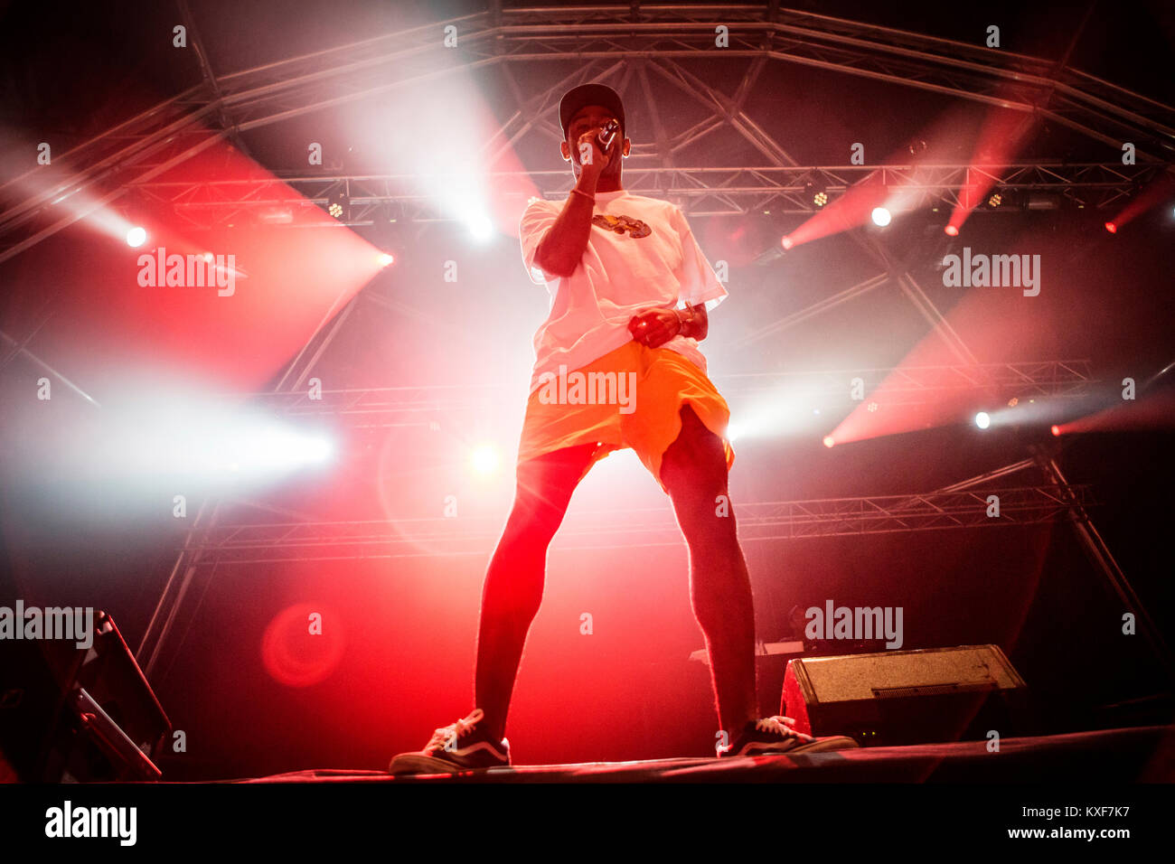 The American rapper and record producer Tyler, the Creator performs a ...