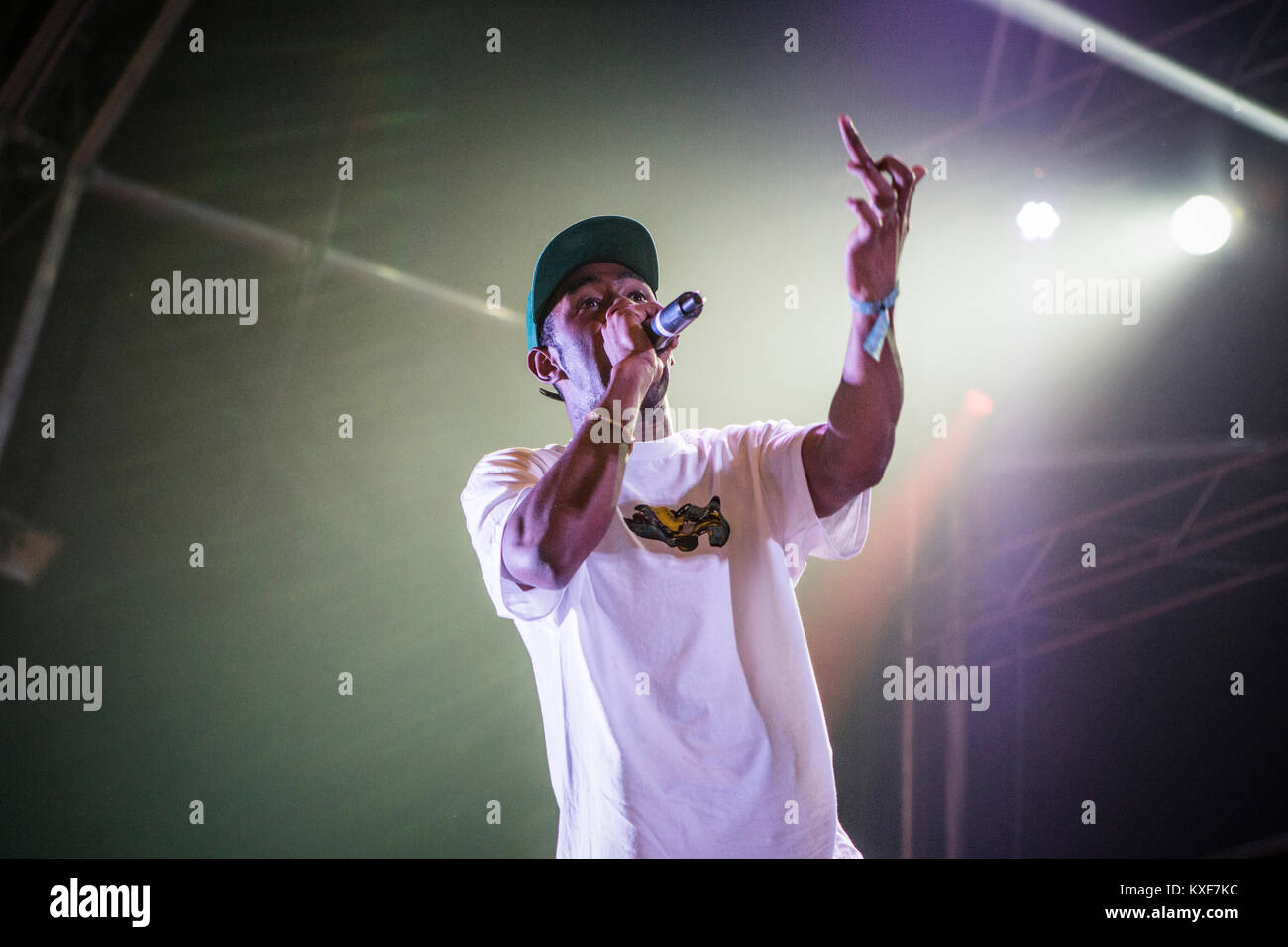 The American rapper and record producer Tyler, the Creator performs a ...