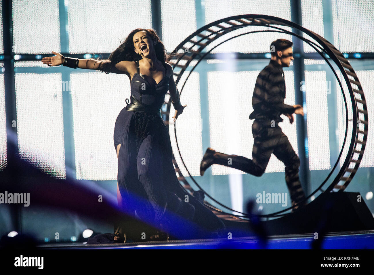 The Ukrainian singer Mariya Yaremchuk performs her song ‘Tick-Tock’ at ...