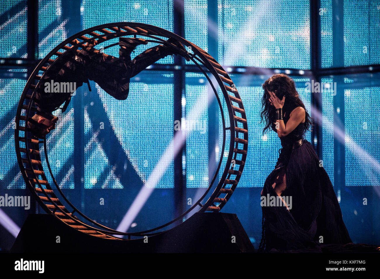 The Ukrainian singer Mariya Yaremchuk performs her song ‘Tick-Tock’ at ...