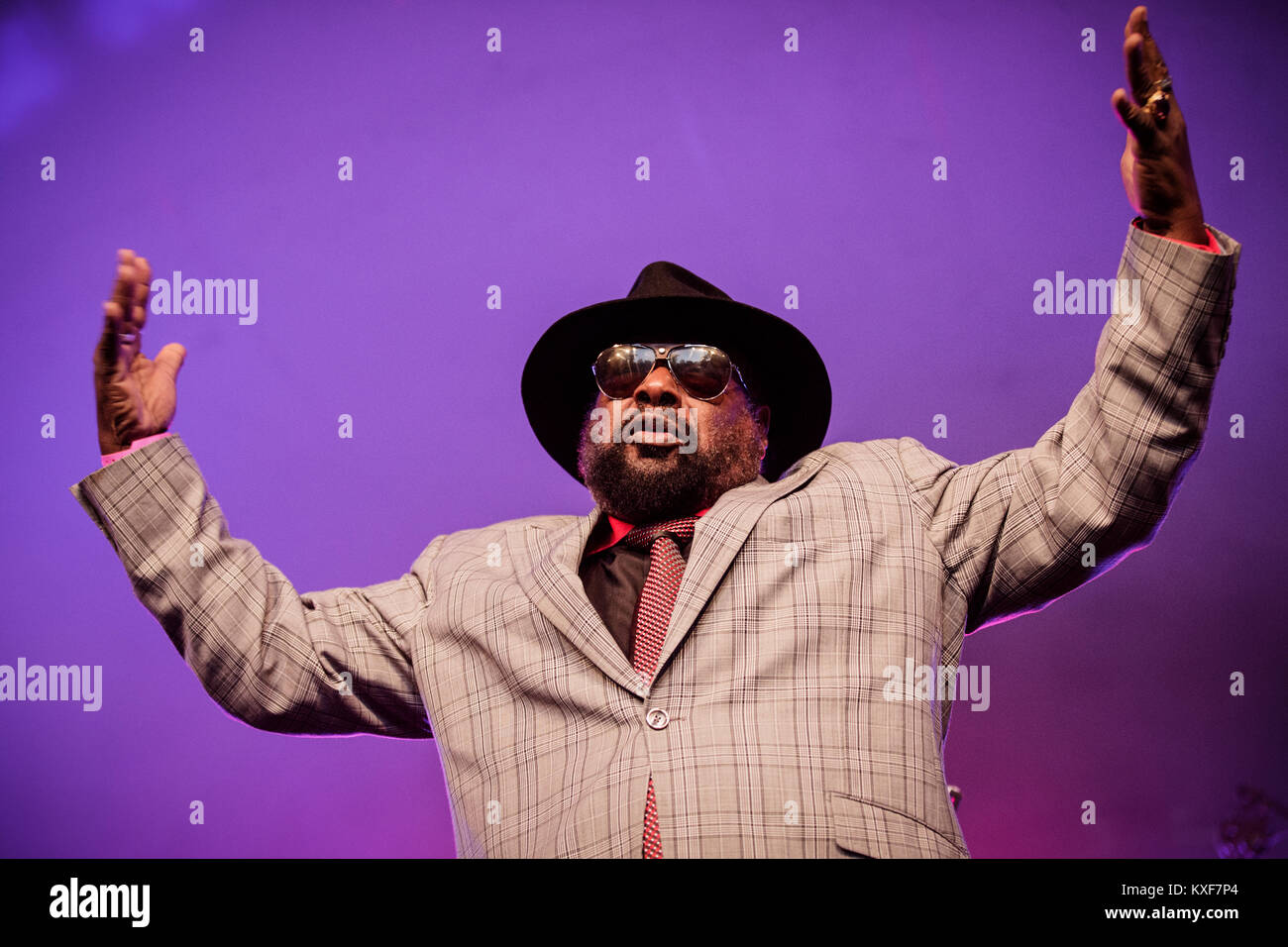 The American P-Funk legend, singer and musician George Clinton performs ...