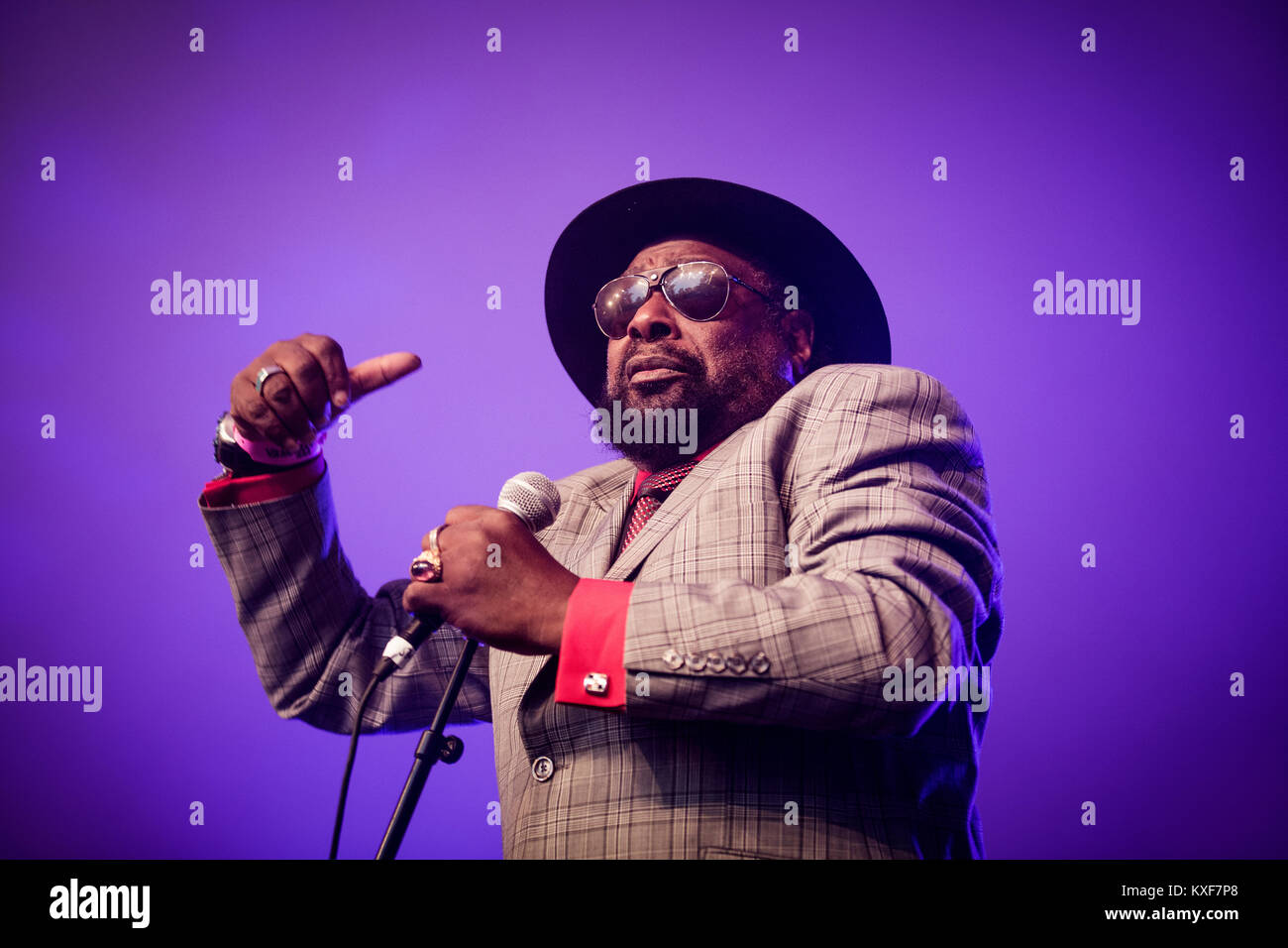 The American P-Funk legend, singer and musician George Clinton performs ...