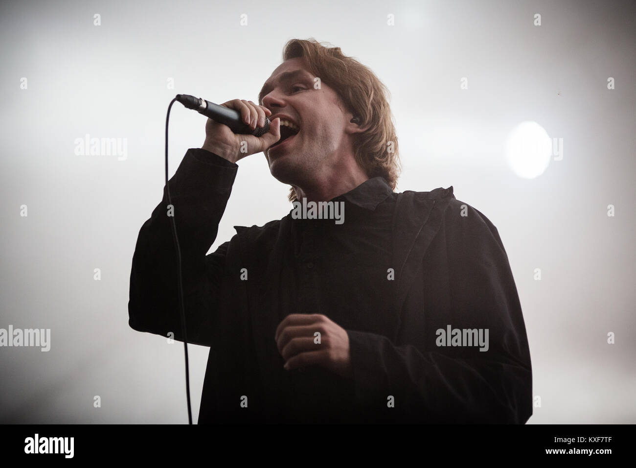 The alternative Danish rock band Mew performs a live concert at the ...