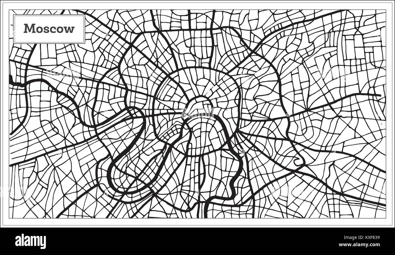 Map moscow city hi-res stock photography and images - Alamy