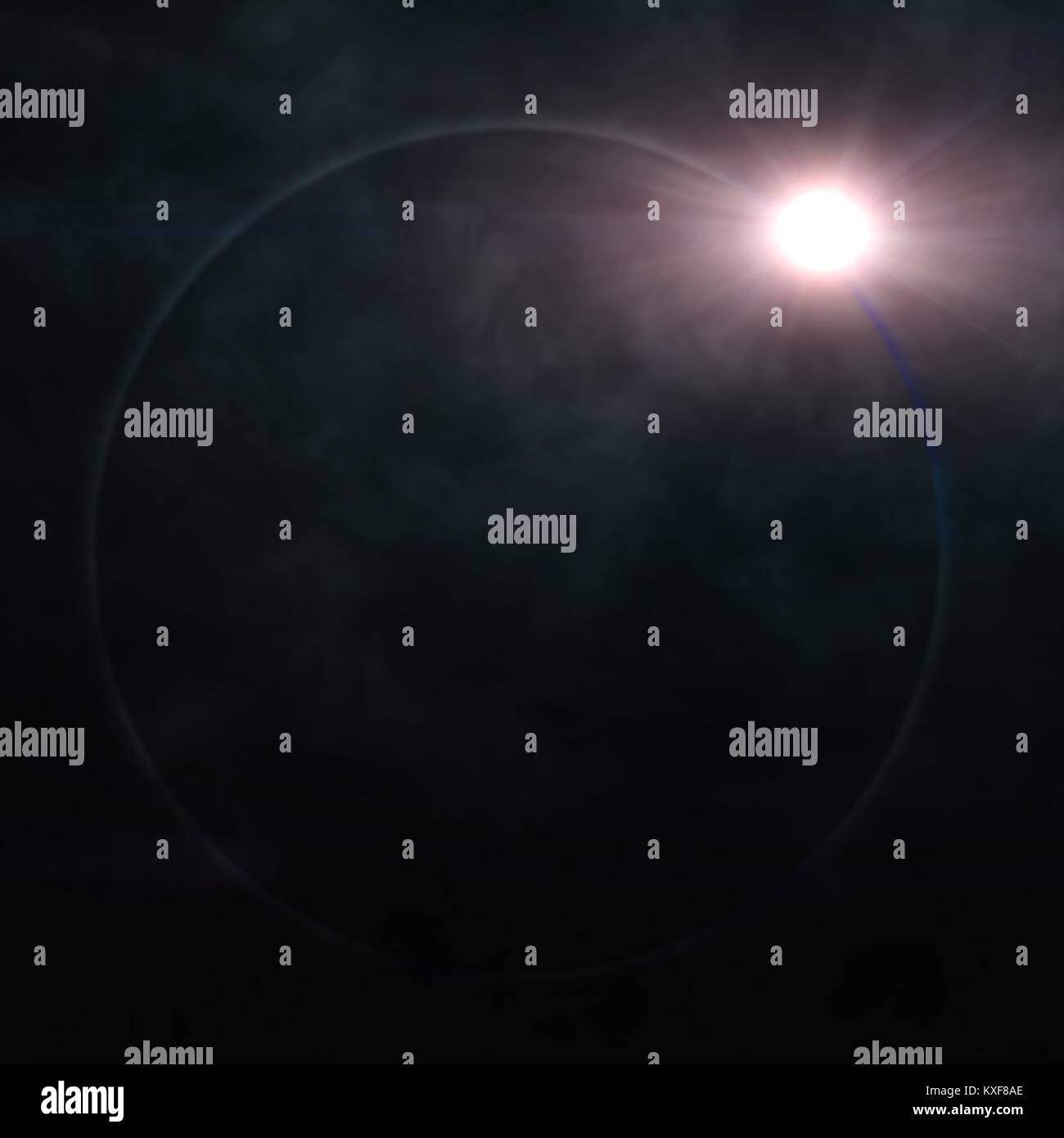 The sun in space. Dark background Stock Photo - Alamy