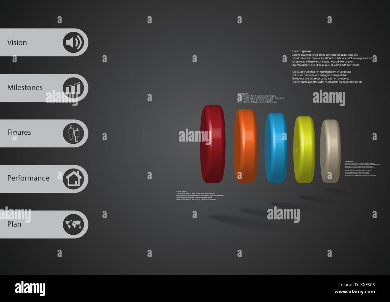 Grey steps with black shadows Stock Vector Images - Alamy