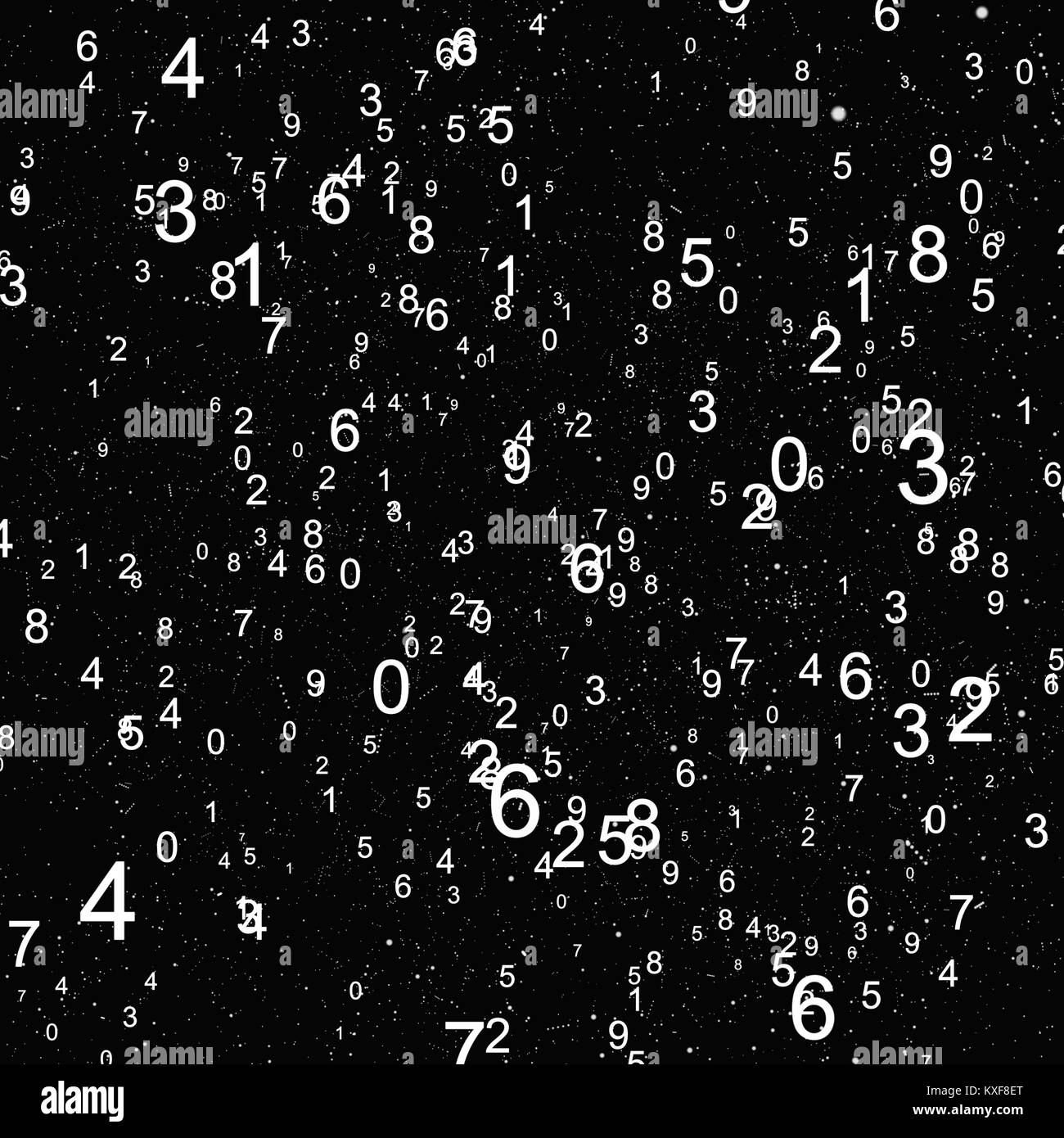 Abstract background with numbers Stock Photo - Alamy