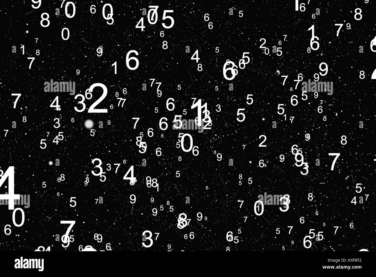 Abstract background with numbers Stock Photo - Alamy