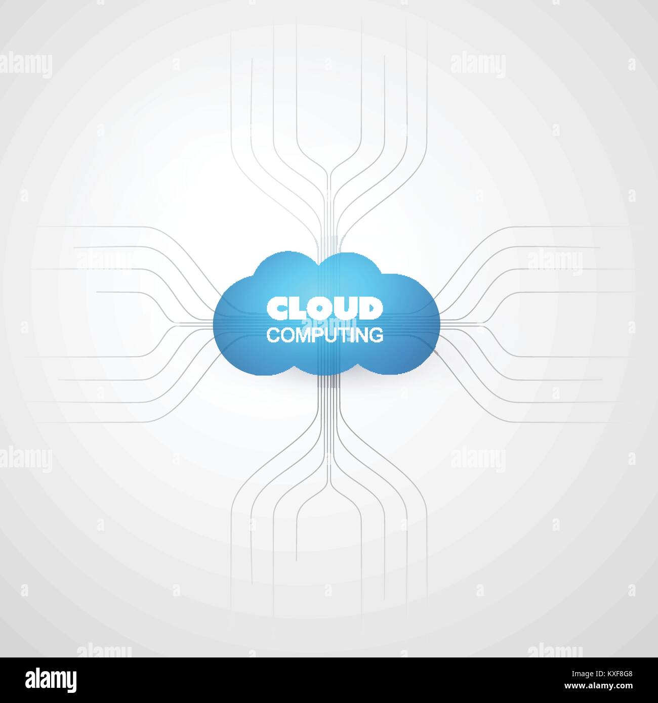 Cloud Computing Design Concept with Network Mesh - Digital Network ...