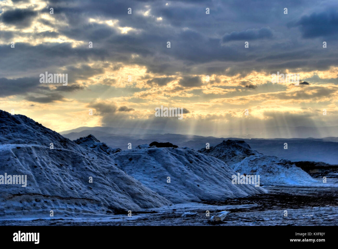 Dead sea salt mine Stock Photo - Alamy