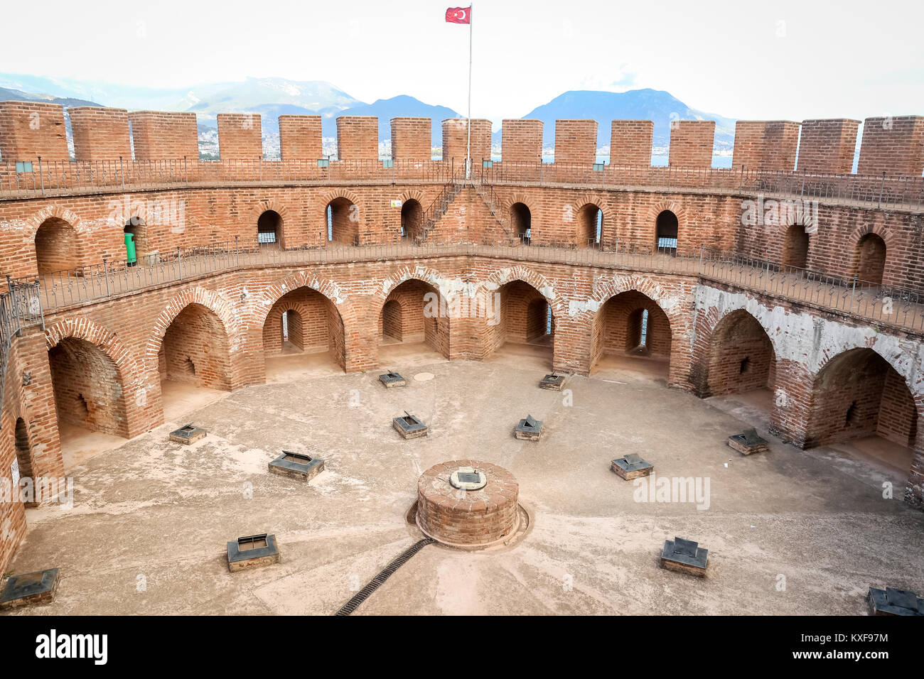 Alanya Red Tower in Alanya Town, Antalya City, Turkey Stock Photo - Alamy