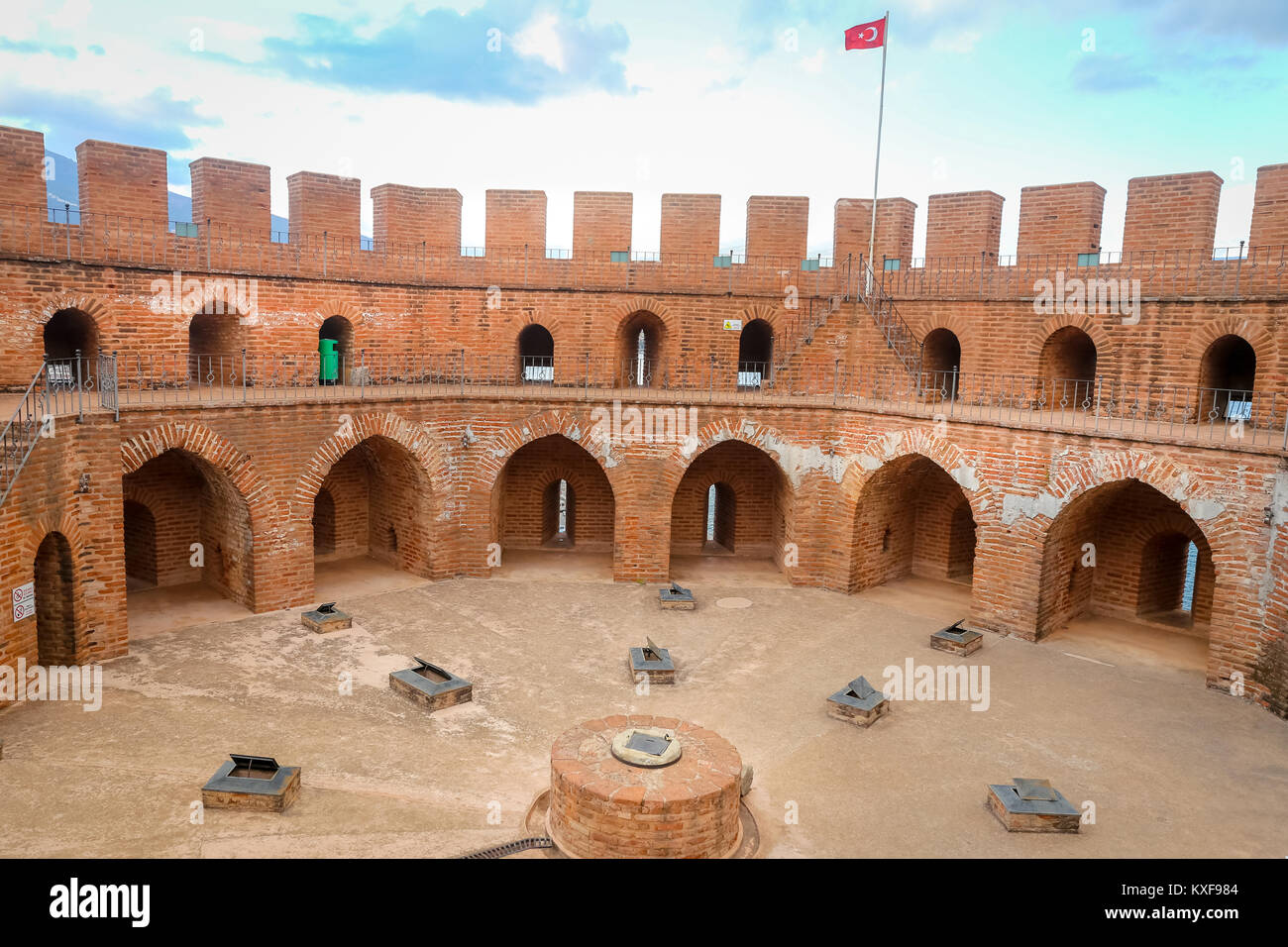 Alanya Red Tower in Alanya Town, Antalya City, Turkey Stock Photo - Alamy