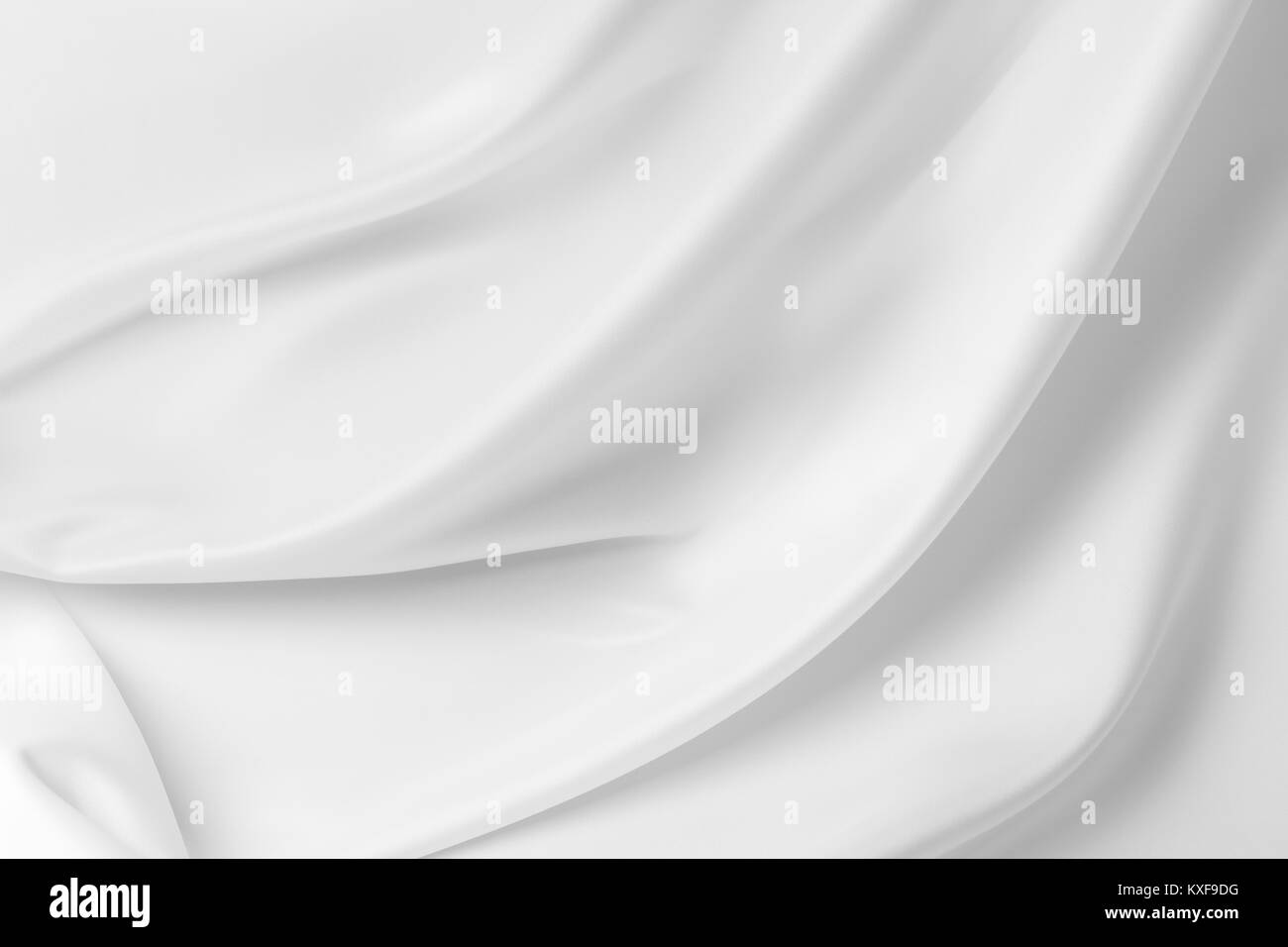 Closeup of rippled white silk fabric Stock Photo - Alamy