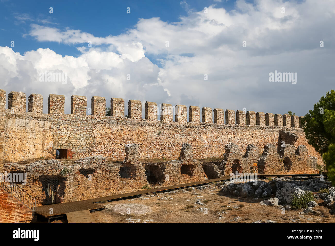 Alanya Castle Wall in Alanya, Antalya City, Turkey Stock Photo - Alamy