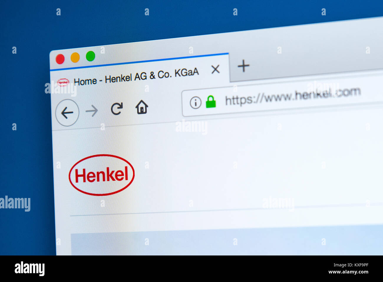 LONDON, UK - JANUARY 4TH 2018: The homepage of the official website for ...