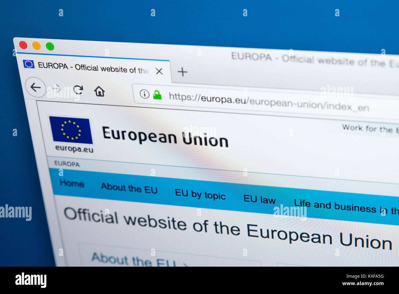 Official of european union hi-res stock photography and images - Alamy