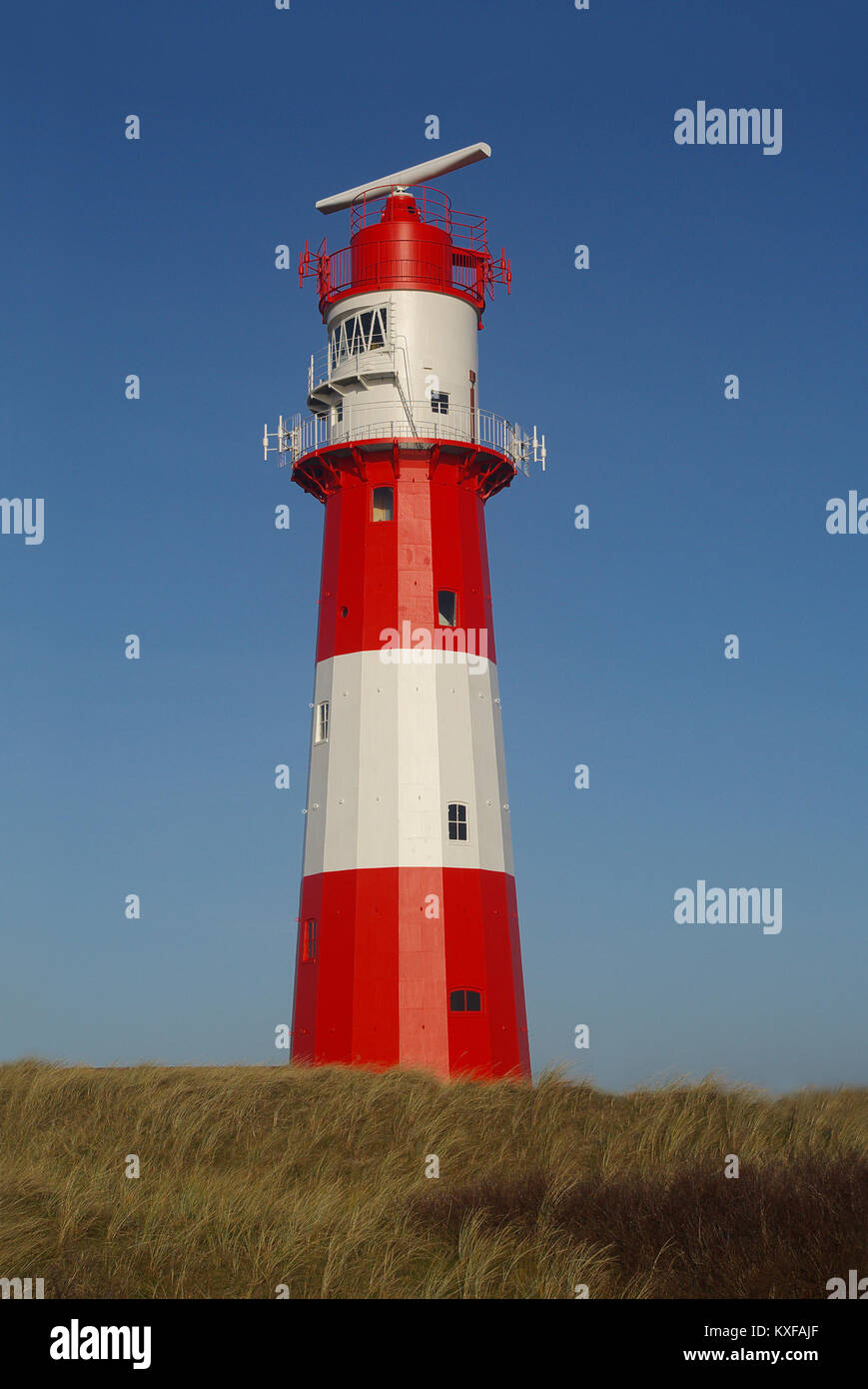 The Small Lighthouse at the german north sea island of Borkum Stock ...