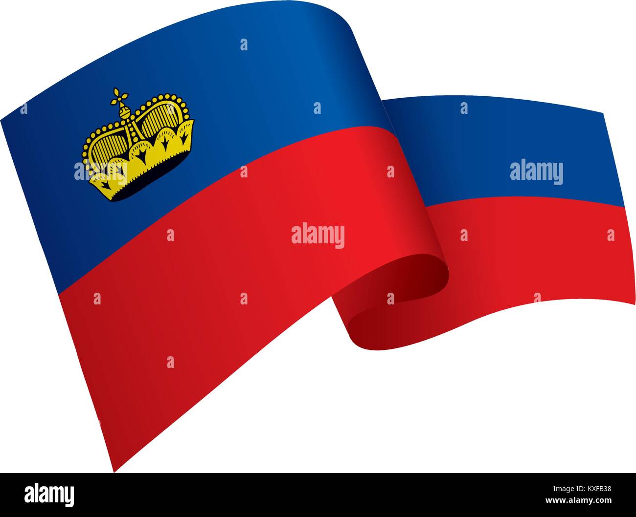 liechtenstein flag, vector illustration Stock Vector Image & Art - Alamy