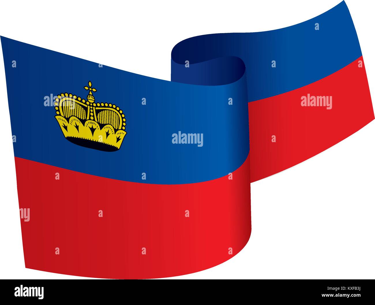 liechtenstein flag, vector illustration Stock Vector Image & Art - Alamy