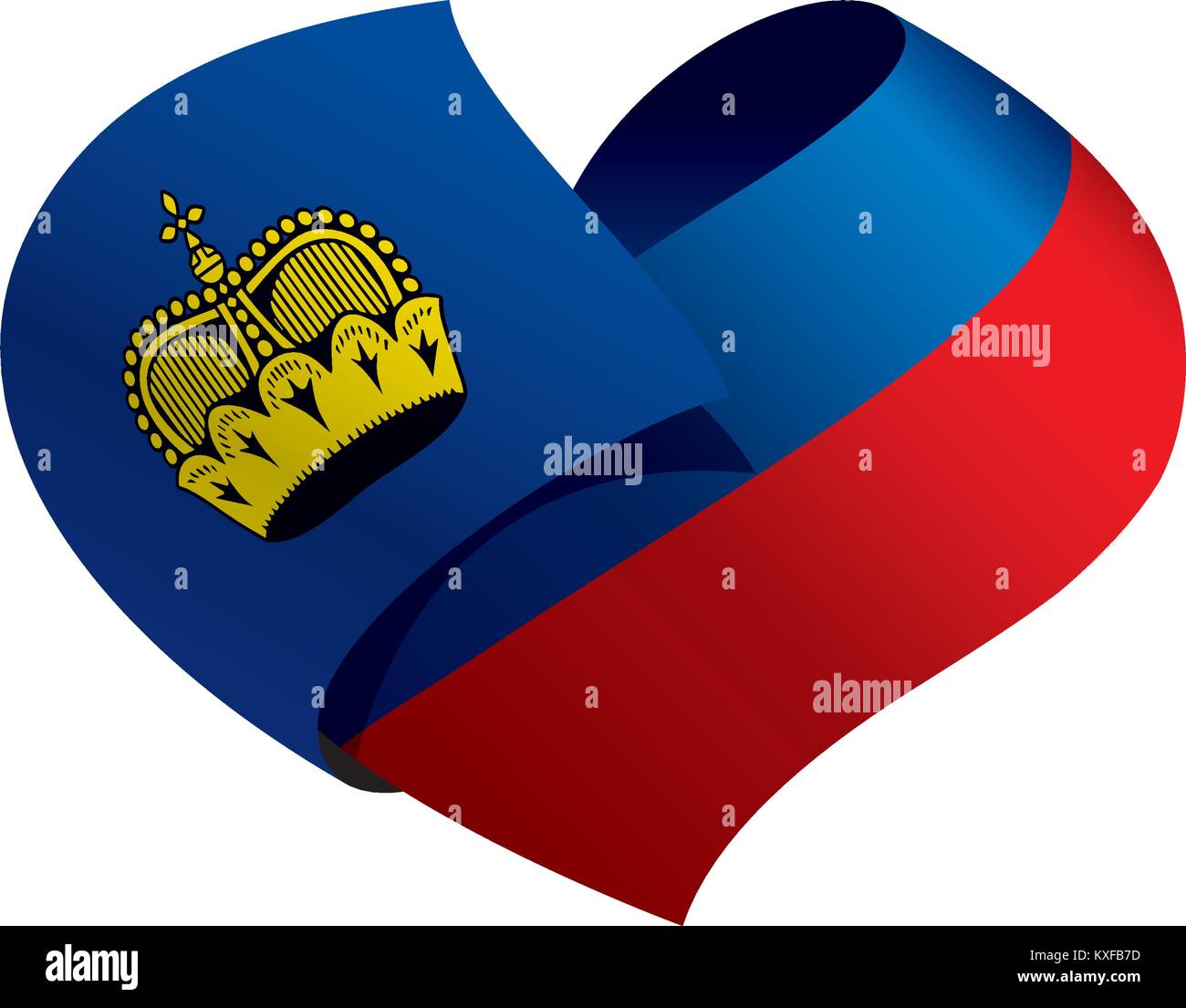 liechtenstein flag, vector illustration Stock Vector Image & Art - Alamy