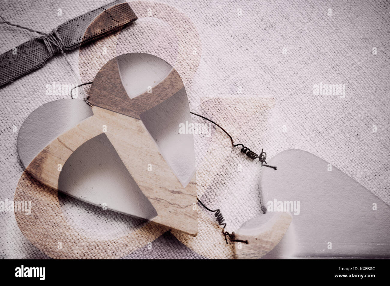 Love heart with overlay symbolising love and relationships Stock Photo ...