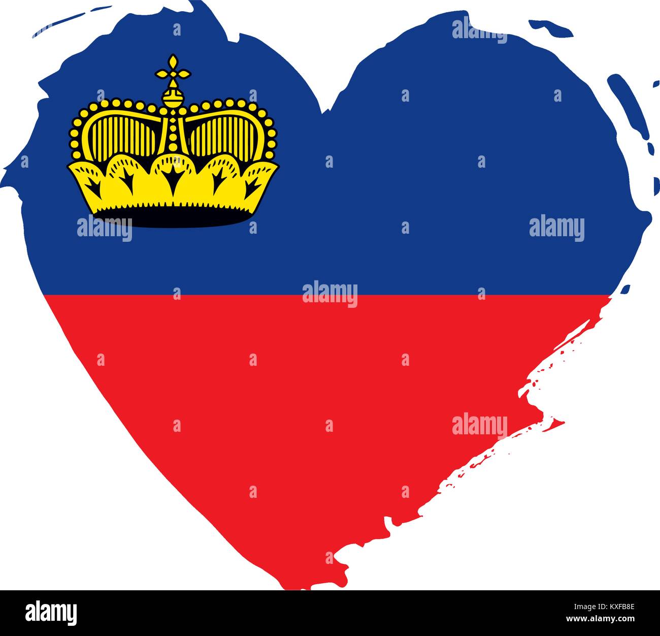 liechtenstein flag, vector illustration Stock Vector Image & Art - Alamy