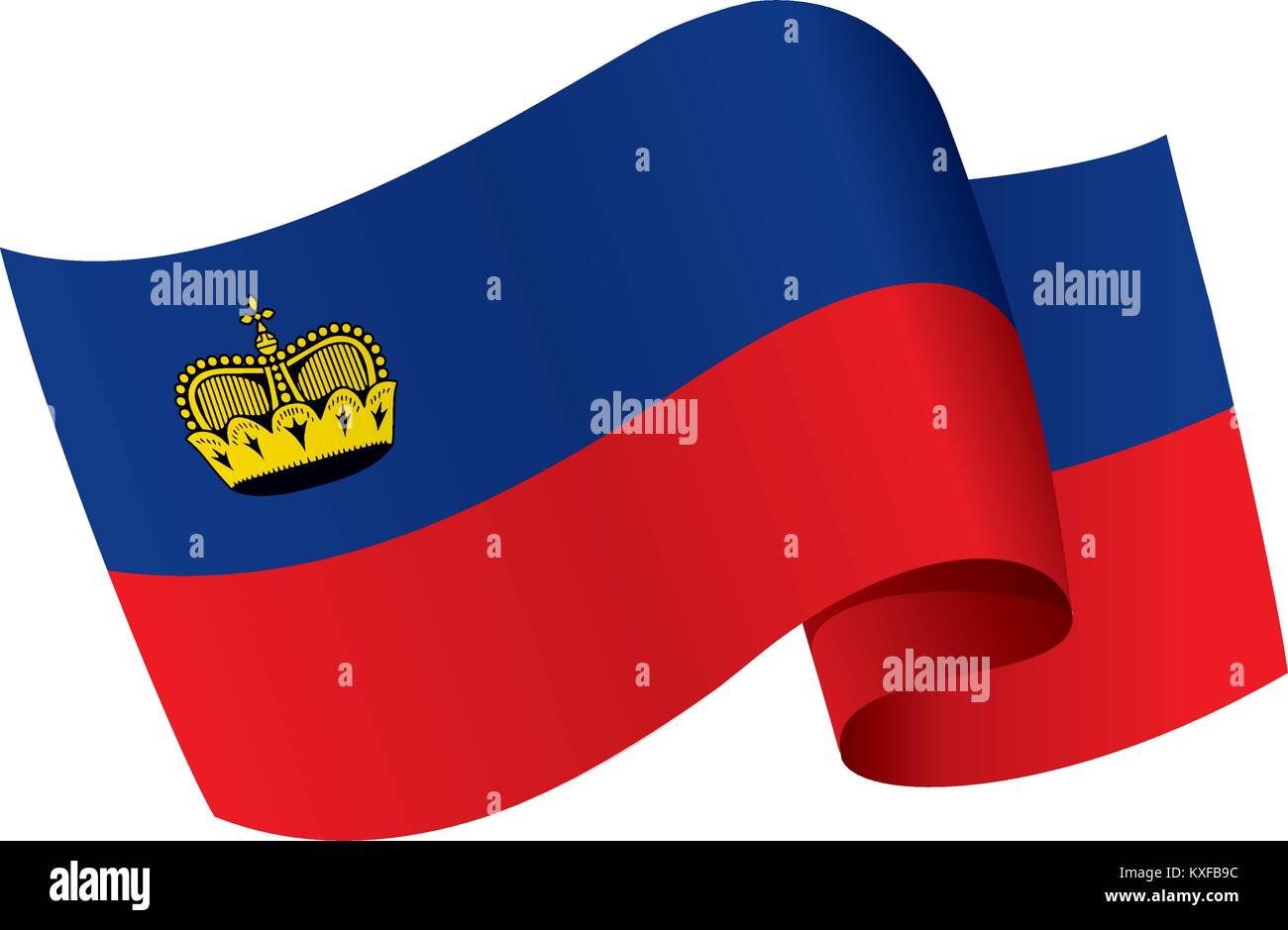 liechtenstein flag, vector illustration Stock Vector Image & Art - Alamy