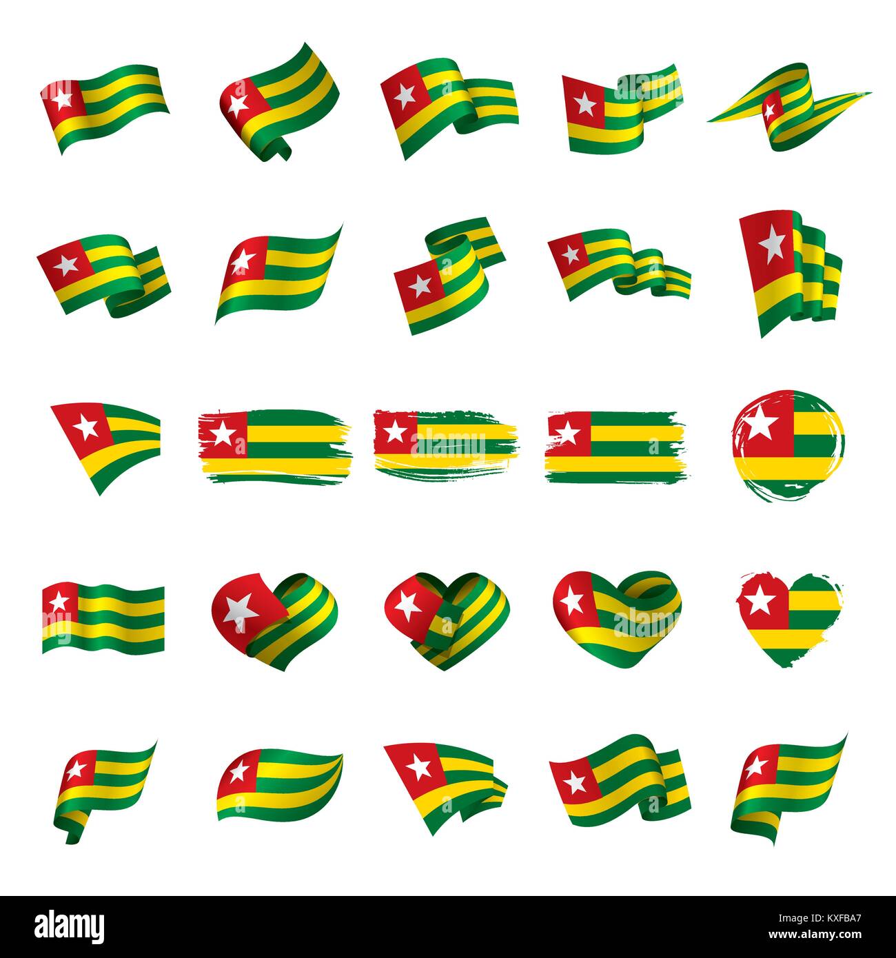 Togo ethnic flag Cut Out Stock Images & Pictures - Alamy