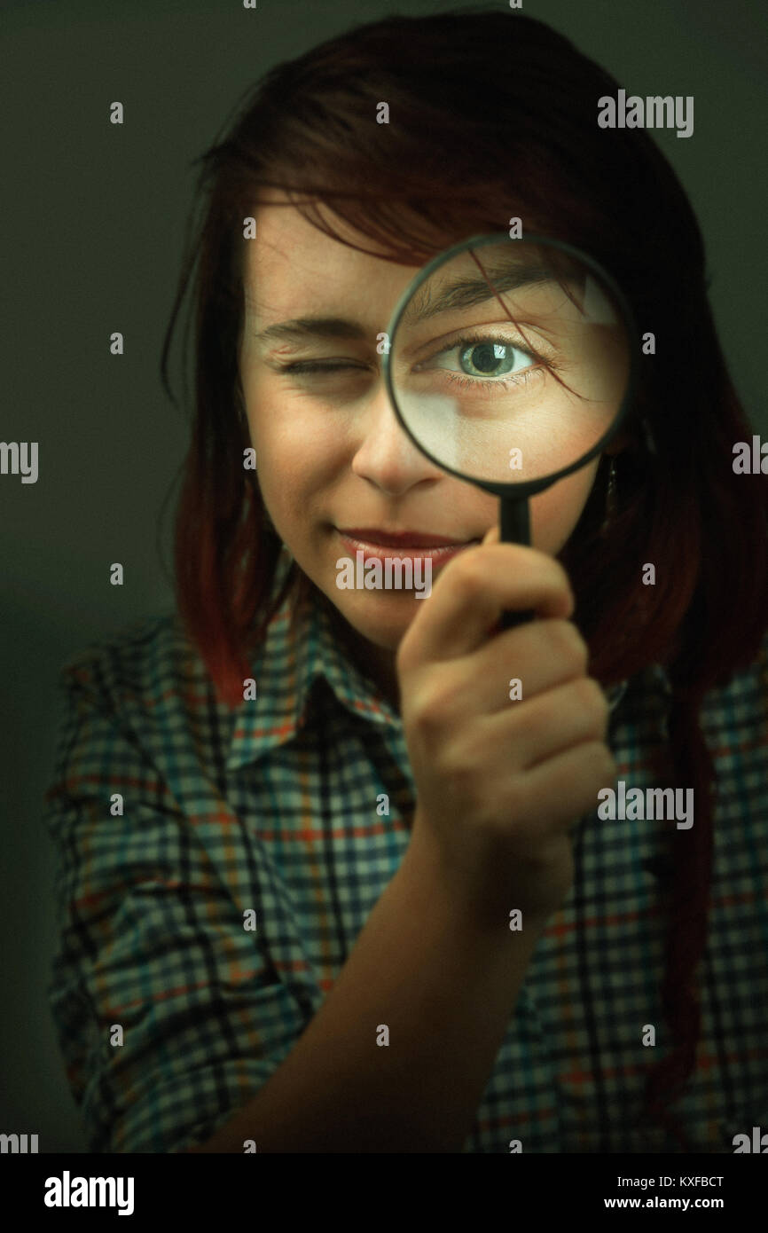 Spying glass hi-res stock photography and images - Alamy