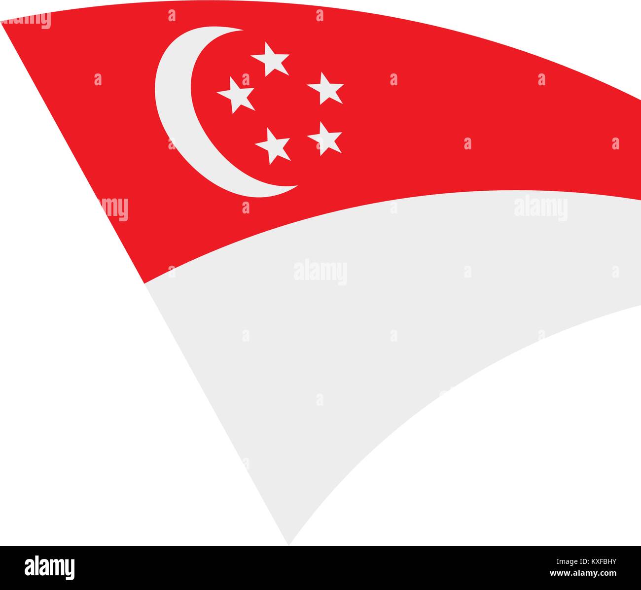 Singapore flag, vector illustration Stock Vector Image & Art - Alamy