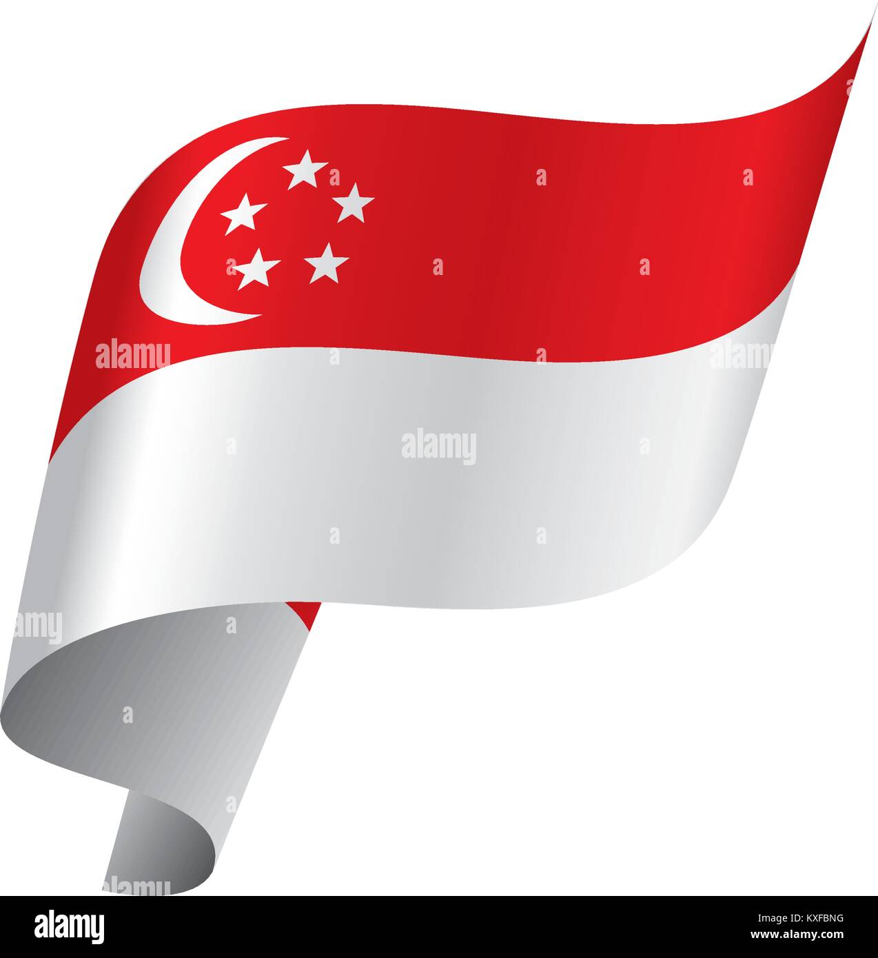 Singapore flag, vector illustration Stock Vector Image & Art - Alamy