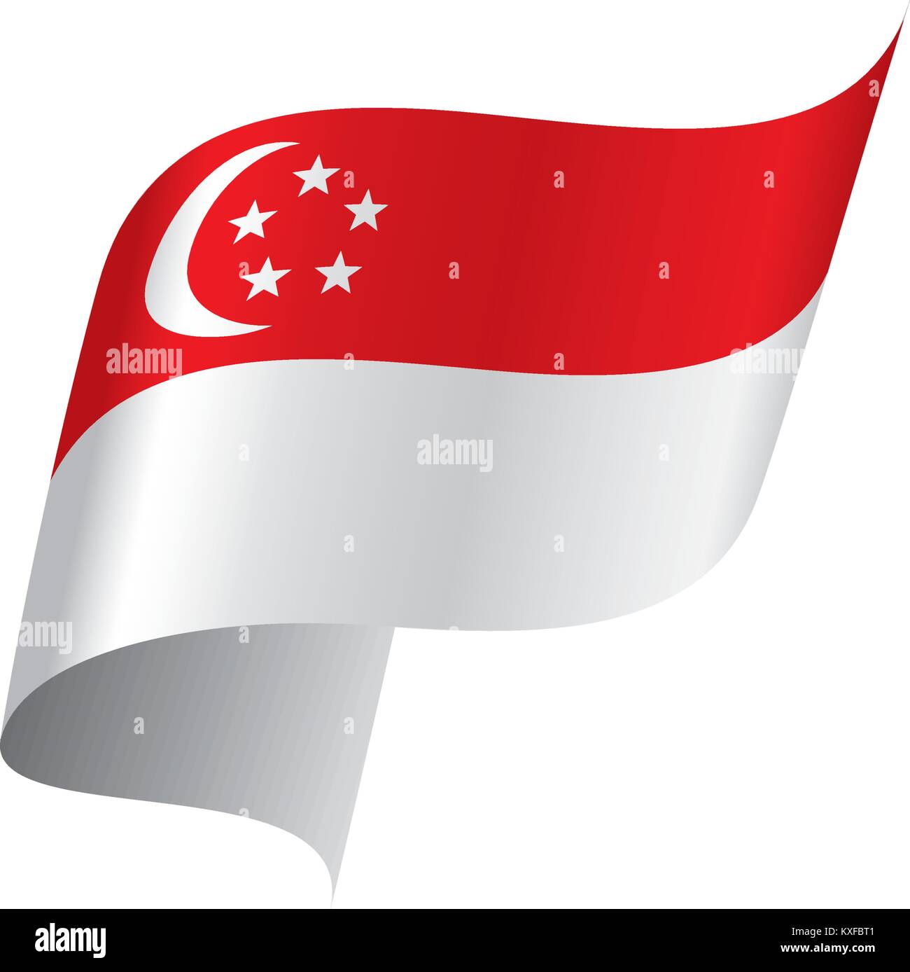 Singapore flag, vector illustration Stock Vector Image & Art - Alamy