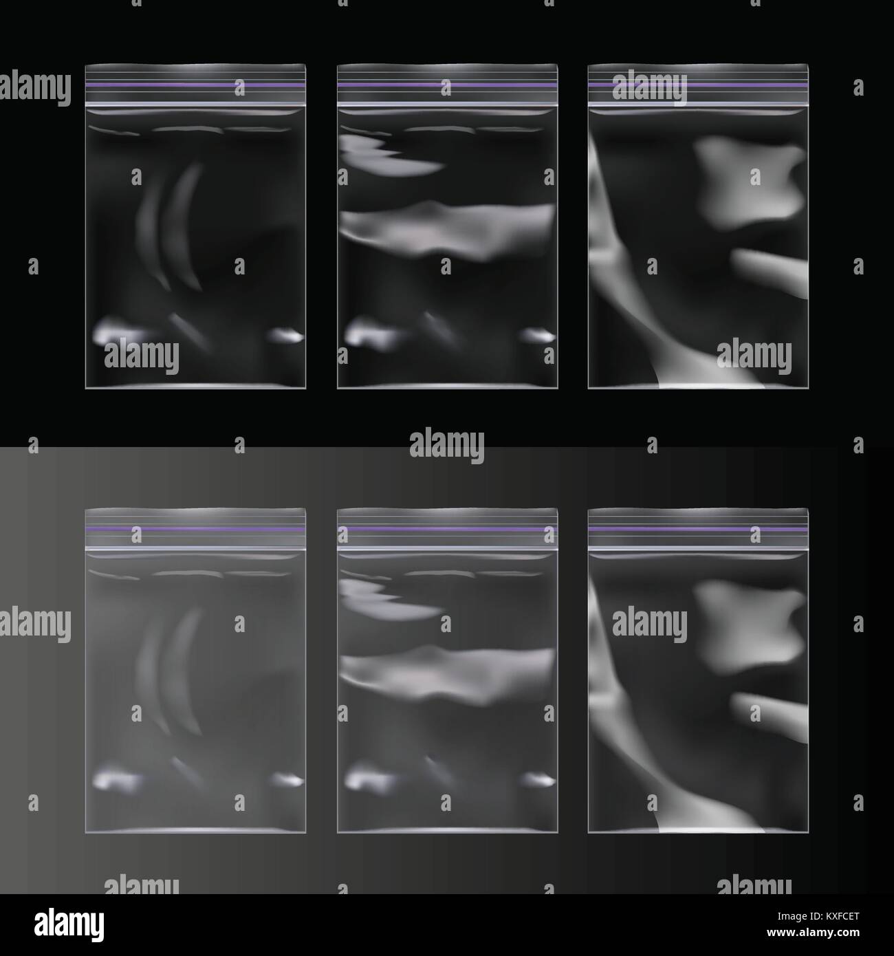 Paper bag three plastic Stock Vector Images - Alamy