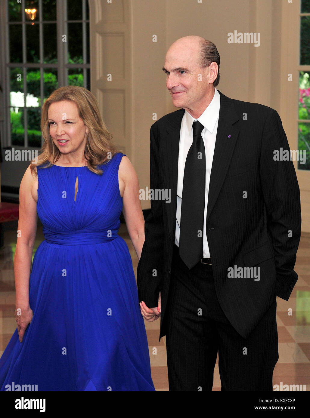 James Taylor and Caroline Taylor arrive for a State Dinner in honor of ...
