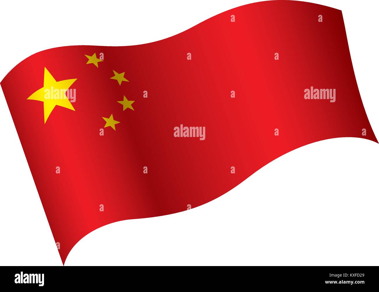 China flag, vector illustration Stock Vector Image & Art - Alamy